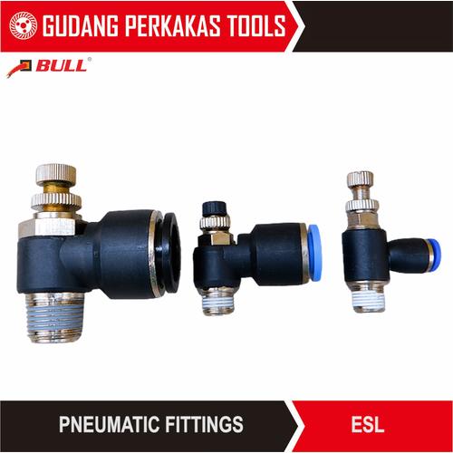 Jual Pneumatic fittings / sambungan selang pu type ESL - 16-04 - Kota ...