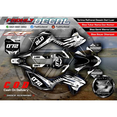Jual Decal CRF 150 L Putih keren Dengan Pilihan warna + papan nomor ...