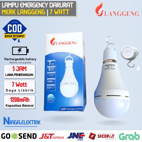 Jual LAMPU BOHLAM LED EMERGENCY / EMERGENCY DARURAT BATRE / BATERAI 7W ...