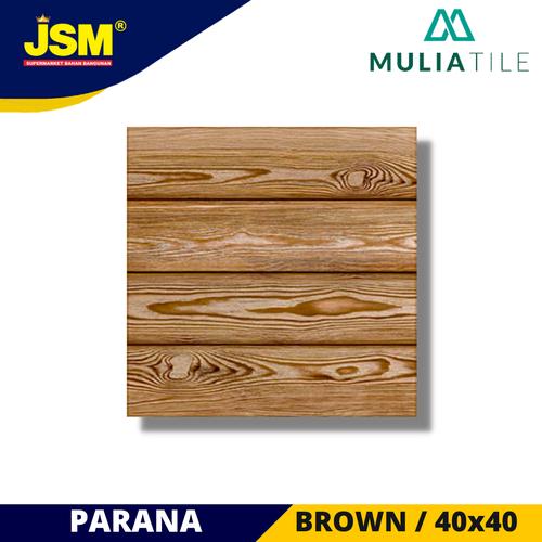 Jual Mulia Tile Keramik Lantai Parana Brown / Coklat Glossy 40x40 - Kab ...