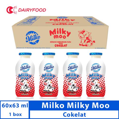 Jual MILKO MILKY MOO COKELAT 1 KARTON ( 60 BOTOL X 63 ML ) - Jakarta ...