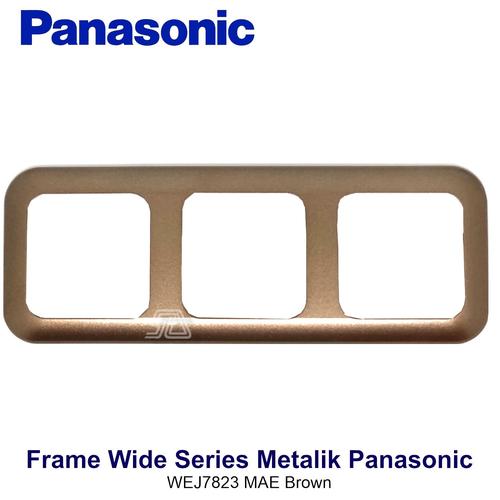 Promo Panasonic Frame Stop Kontak Saklar Wide Series WEJ7823MAE 3 Gang ...