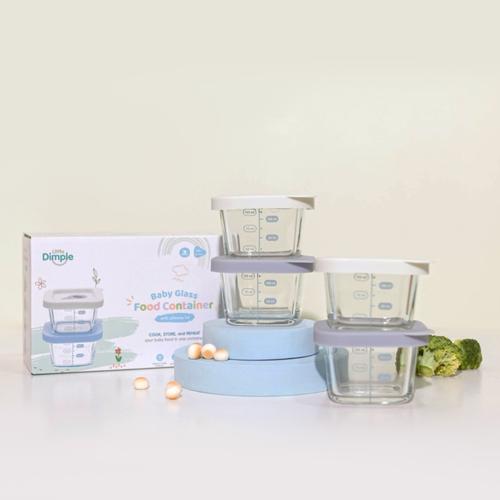 Jual Little Dimple Food Container 125ml x4 - Biru - Jakarta Barat ...