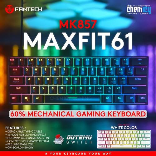 Jual Fantech Maxfit 61 MK857 60% RGB Hotswap Mechanical Gaming Keyboard ...
