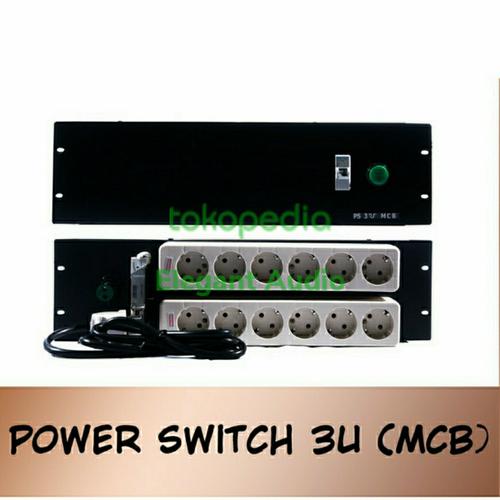Jual Power Switch Unit 3U | Power Switch Panel 3U utk rack TOA system ...