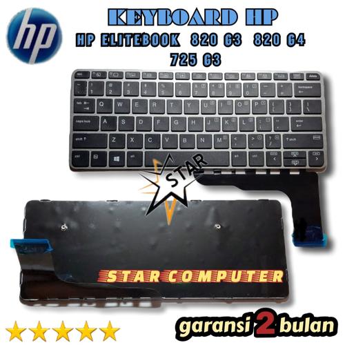Jual KEYBOARD LAPTOP HP ELITEBOOK 820 G3, 820 G4, 725 G3, 725 G4 SLVR ...