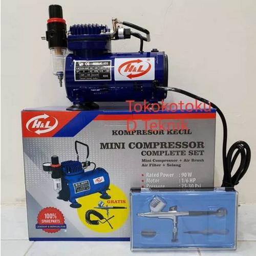 Jual Kompresor Mini Compressor Complete Set With Air Brush - Jakarta ...