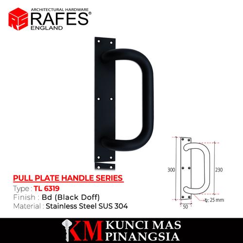 Jual Tarikan Pintu Hitam / Pull Plate Handle / 6319 / RAFES ORIGINAL ...