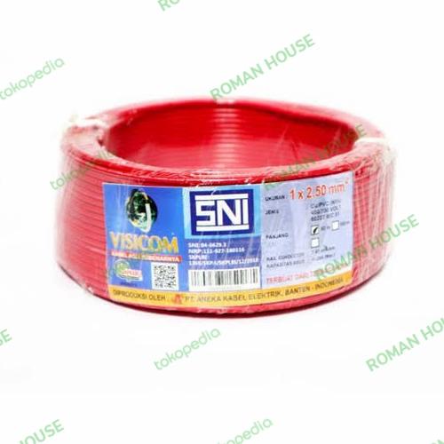 Jual kabel nya visicom 2.5 mm 1x2.5mm Kabel Listrik tunggal 2,5mm 50 ...