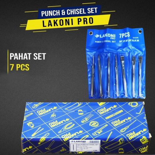 Jual PAHAT BESI SET 7 PCS LAKONI PRO 101378 / PUNCH AND CHISEL SET ...