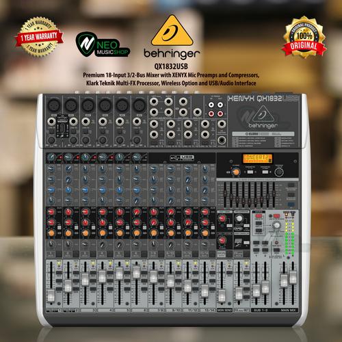 Jual Behringer QX1832USB 18-Input 3/2 BUS Mixer and USB/Audio Interface ...
