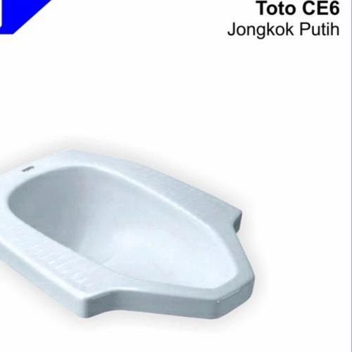 Jual TOTO closet/kloset jongkok/toilet squat CE 6/CE6 ( White )BZ ...