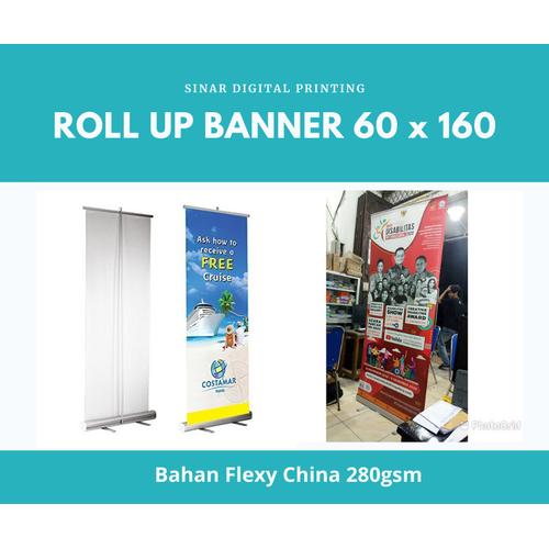 Jual Cetak Roll Up Banner 60 x 160 cm Bahan Flexy - Jakarta Timur - __Sinar Digital Printing ...