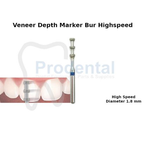 Jual Dental diamond bur veneer depth marker / deep marker bur high ...