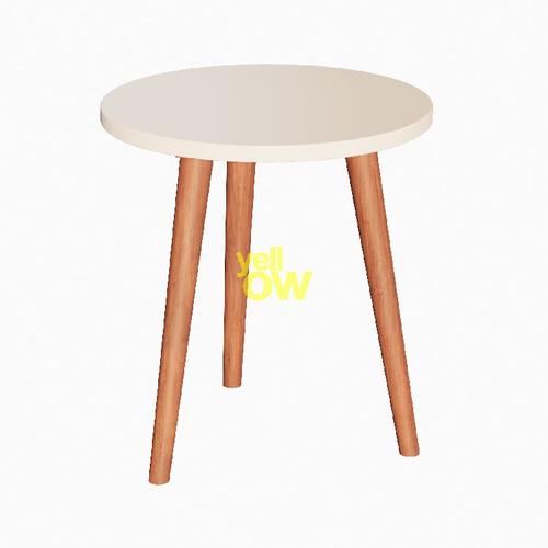 Jual Meja Bundar Kecil Minimalis Putih Scandinavian Modern Meja Kopi ...