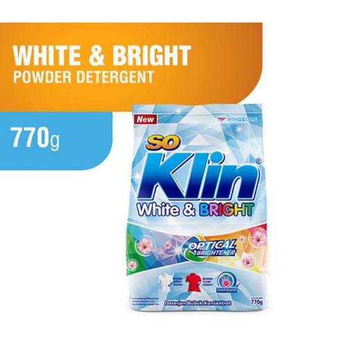 Jual So Klin Detergent Powder White & Bright 770gr - Kota Semarang ...