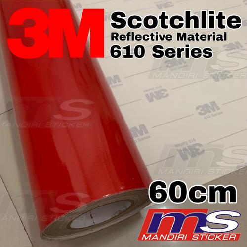 Jual 3M Scotchlite 610 Series Reflective RED Sticker 60 cm [ROLL ...