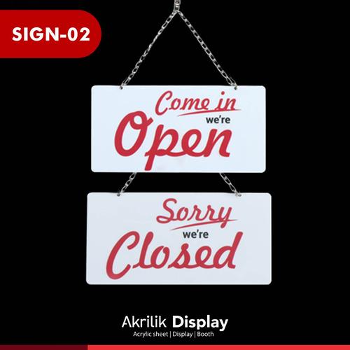 Jual Sign open closed / signage open closed / sign buka tutup - Kab ...