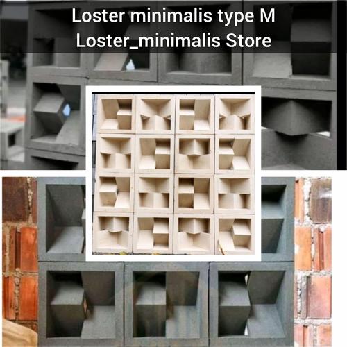 Jual Loster beton minimalis modern type M - Putih - Jakarta Timur ...