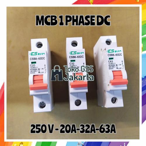 Jual MCB DC 1P 12V-250V Mini Circuit Breaker 1 P 20A - 32A - 63A ...