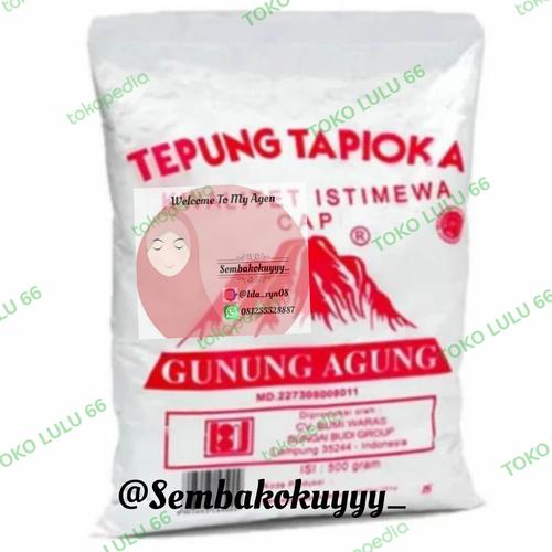 Jual Tepung Tapioka Gunung / sagu Cap PakTani Gunung Kemasan @500gram ...