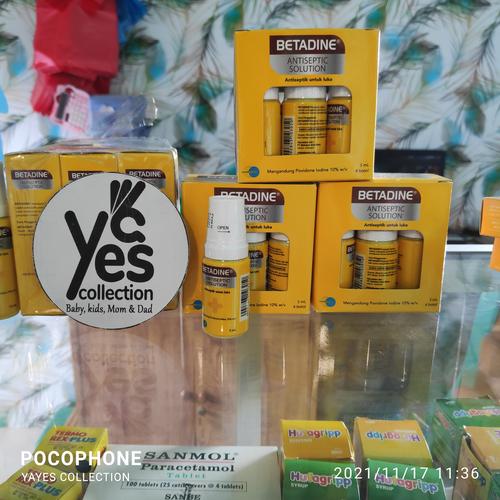 Jual Betadine 5 ml Antiseptik Solution Botol Obat luar Luka P3k ...