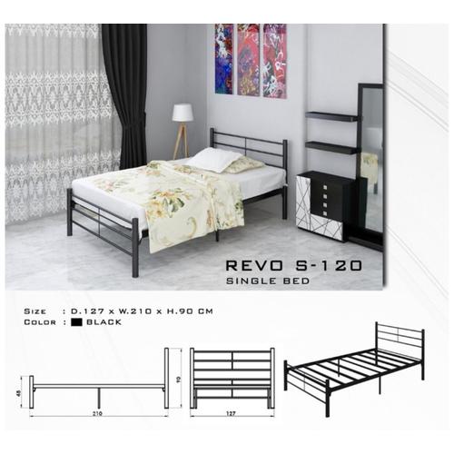 Jual Ranjang besi - rangka tempat tidur besi 120 - Revo - Jakarta Timur ...