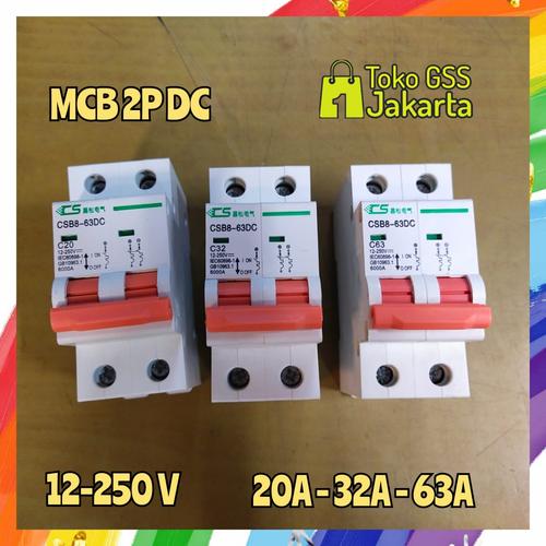 Jual MCB DC 2P 12V-250V Mini Circuit Breaker 20A - 32A - 63A Panel ...