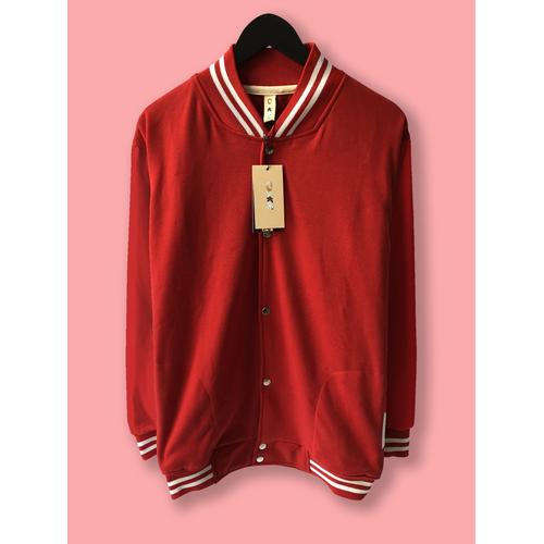 Jual Jaket Baseball Varsity Polos CAMOE PREMIUM & Original - Merah ...