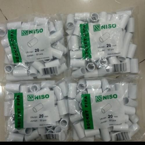 Jual Sok Pipa Niso 20mm Sambungan Pipa - Jakarta Pusat - listrik dua-dua | Tokopedia
