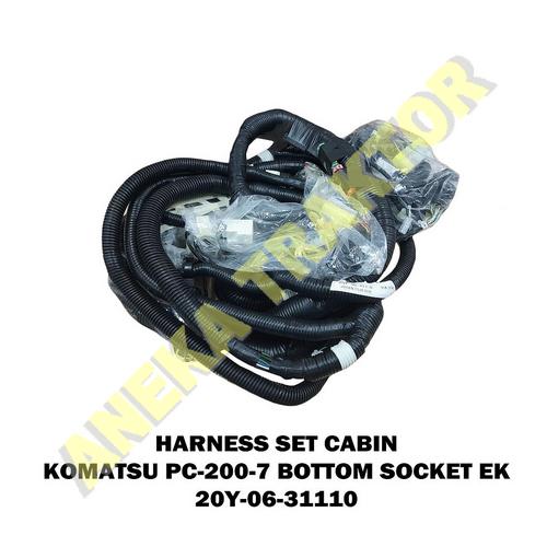 Jual HARNESS SET CABIN KOMATSU PC-200-7 (BOTTOM SOCKET) EK 20Y-06-31110 ...