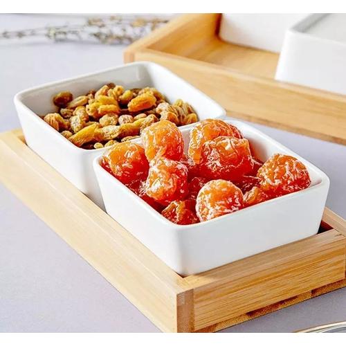 Jual Mangkok Mangkuk Keramik Ceramic Square 2 Grid Snack Fruit Dish ...