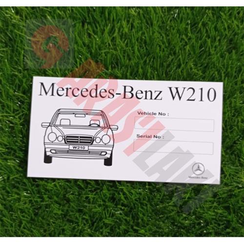 Jual STICKER MERCEDES-BENZ W210 BARCODE TEMPEL DALAM KACA - Kota ...