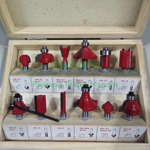 Jual MATA TRIMMER PROFIL KAYU SET 12PCS - DOUBLE THUNDER - Jakarta ...