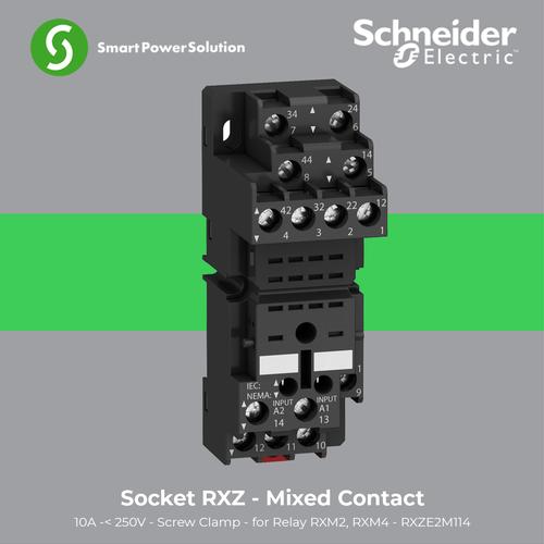 Promo SCHNEIDER SOCKET RXM4 Separate Screw Connector RXZE2M114 - Jakarta Pusat - Smart Power ...