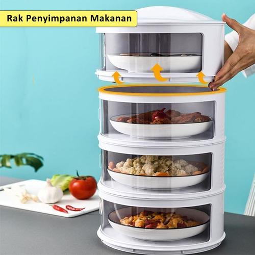 Jual Food Container Storage Tempat Penyimpanan Makanan 4 / 5 TIngkat ...