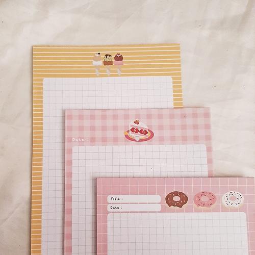 Jual PIPE RICI Daily Snack Ice Cream Memopad / Memo Pad Notepad Note ...
