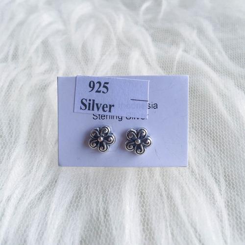 Jual Perhiasan Wanita Anting Perak Bali Silver Earrings 925 Stud Bunga ...