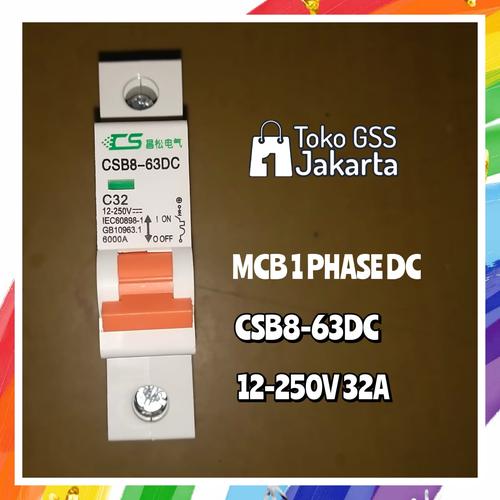 Jual MCB DC 1P 12V-250V Mini Circuit Breaker 1 P 20A - 32A - 63A ...