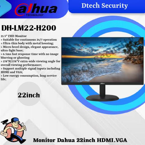 Jual Monitor LED Dahua 22 inch / DHI-LM22-B200 garansi Resmi Bandung ...