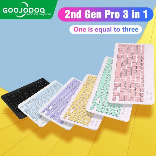 Promo Goojodoq 2nd gen Pro 10 Inch 3 in 1 Wireless Bluetooth Keyboard ...