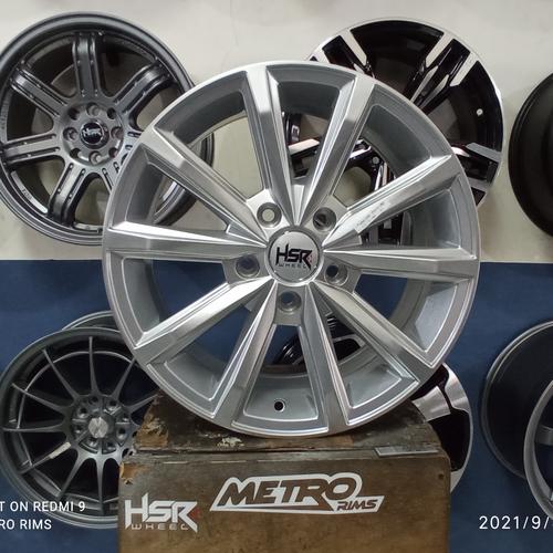 Jual Velg mobil racing hsr galore ring 16 pcd 5x112 silver polish ...