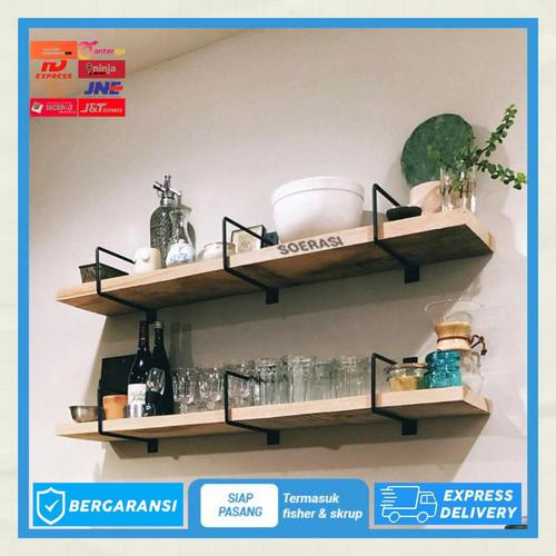 Jual Rak Dinding Minimalis/Ambalan Besi Kayu/Rak/Ambalan/Rak Besi ...