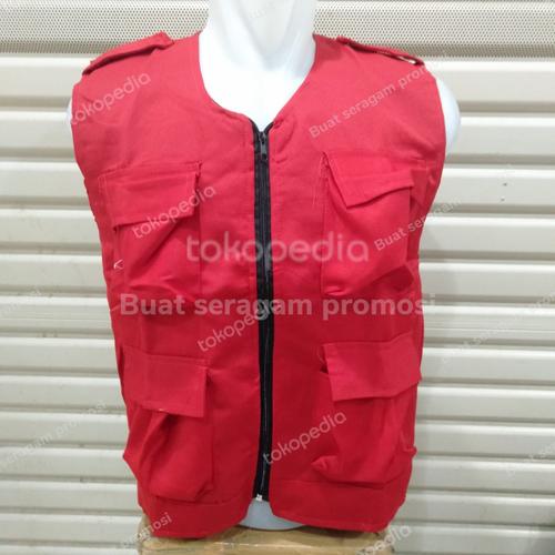 Jual rompi lapangan/rompi oblong/rompi bordir/rompi partai/rompi kerja ...