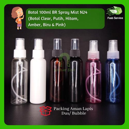Jual Botol Spray 100ml Amber N24 Elegan Mewah Sabun Kosmetik Sanitizer - 70ml RF Clr, S.Putih ...