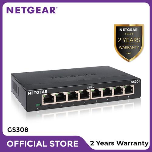 Promo Netgear GS308 8 Port Gigabit Ethernet Unmanaged Switch Garansi 2 ...