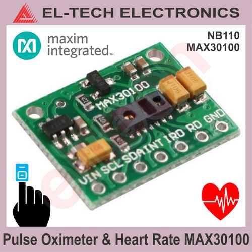 Jual Pulse Oximeter Heart Rate Finger Oksigen MAX30100 MAX30102 30100 ...