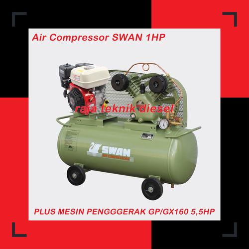 Jual Kompresor Swan 1 HP Penggerak Bensin 1HP Air Compressor 201 ...