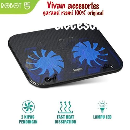 Jual Robot RT-LCS01 Cooling Pad Portabel Dual fan Cooling Stand Cooler ...