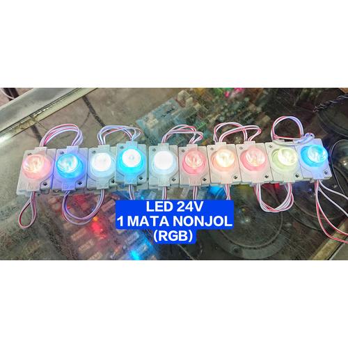 Jual Modul Led 1 Mata 24V RGB /Led Strip 24V 1 Mata RGB Led Bulat ...